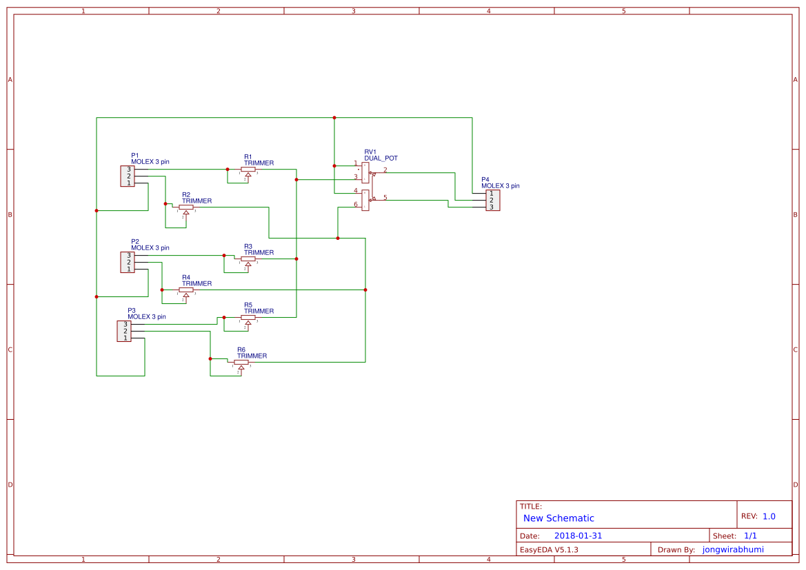 Passive Volume Control 3 Input - OSHWLab