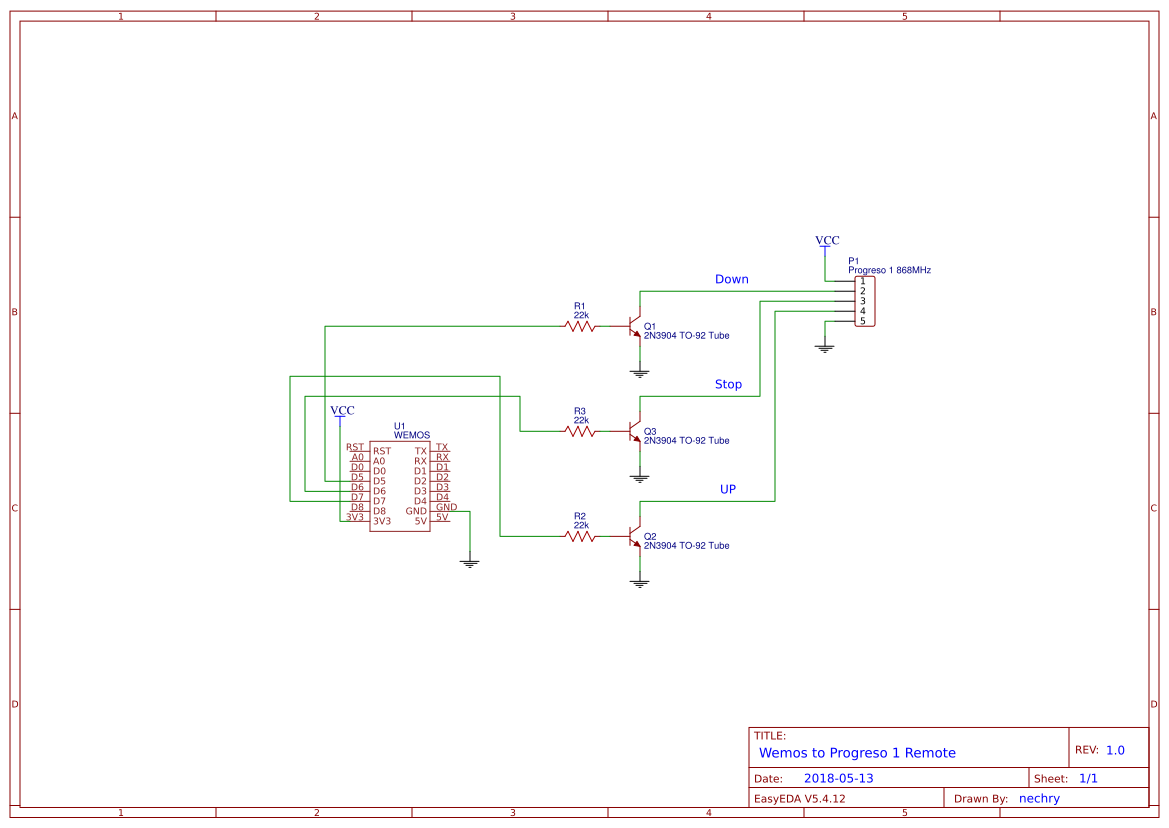Griesser remote with Wemos ESP-Easy - OSHWLab