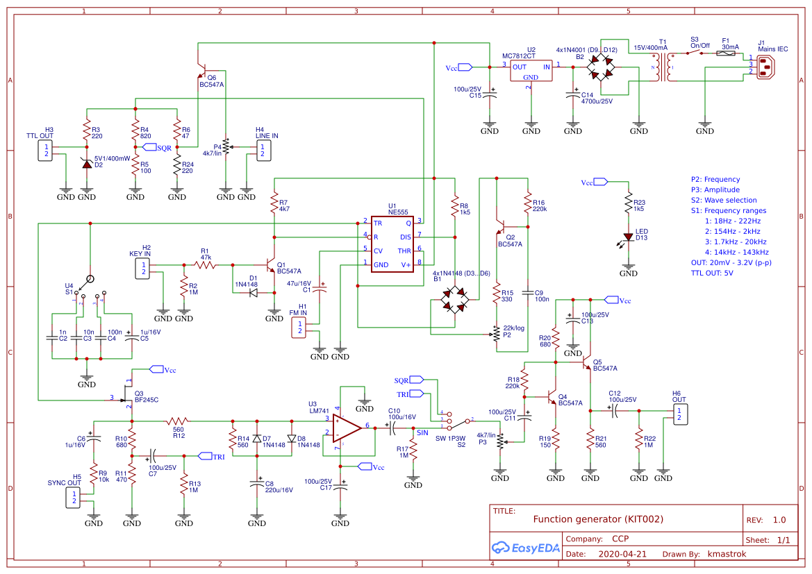 function generator - OSHWLab