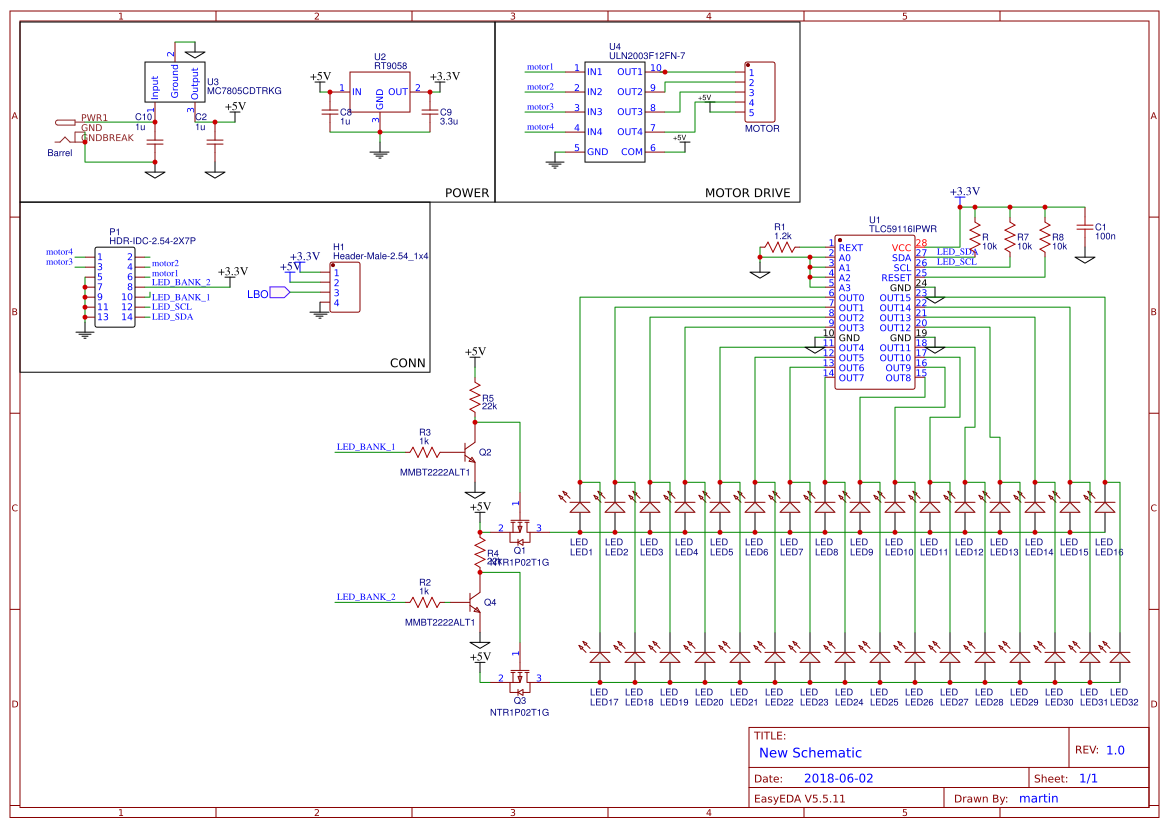 Phosphor clock - EasyEDA open source hardware lab