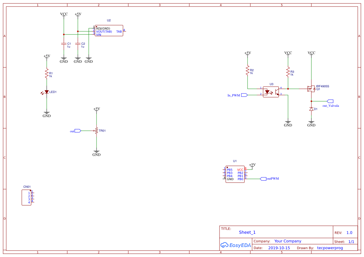 ControleValvulaTorre - Platform for creating and sharing projects - OSHWLab