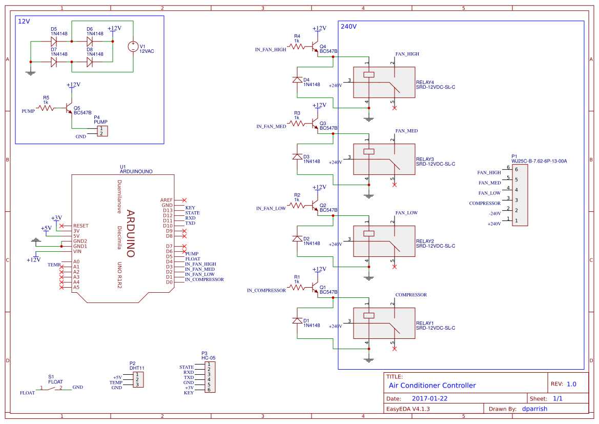 Air Conditioner Controller V1 - OSHWLab