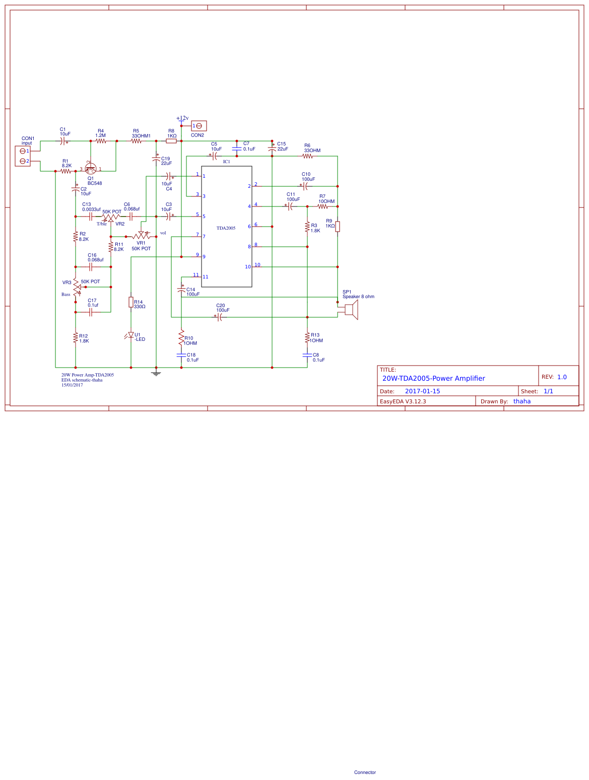 Audio Power Amp - EasyEDA open source hardware lab