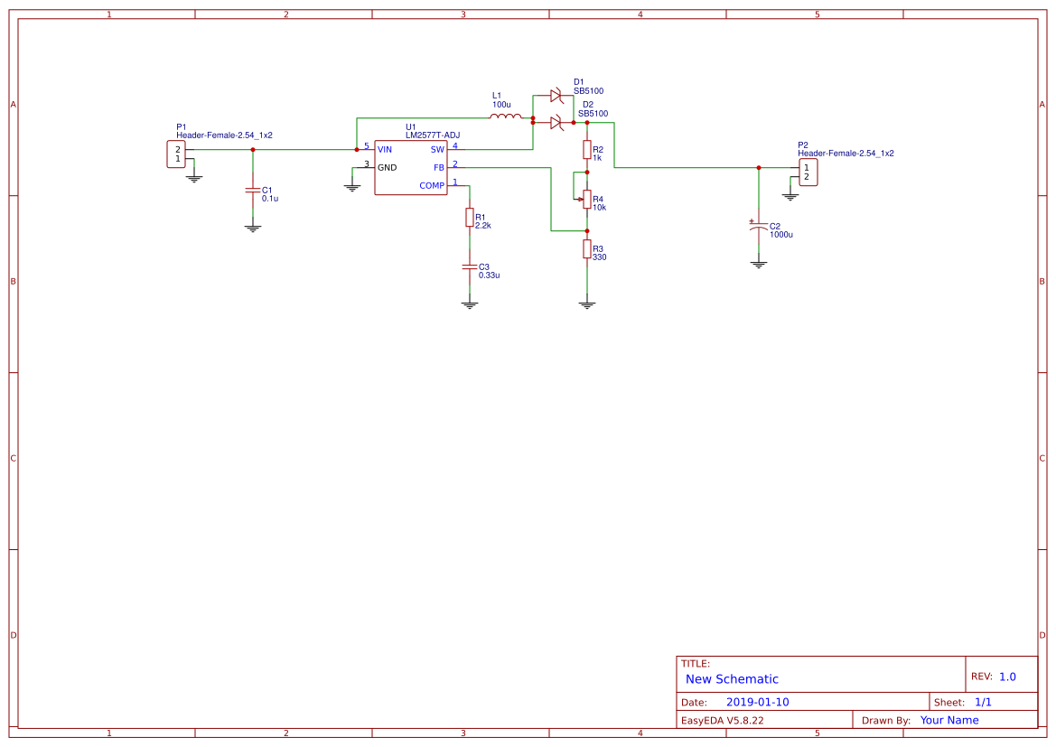 Step Up 45v - EasyEDA open source hardware lab
