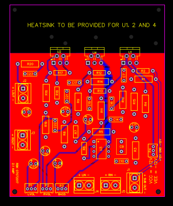 TDA 2030 2.1 CHANNEL AMPLIFIER - OSHWLab