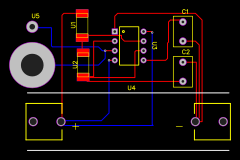 555 timer squarewave pcb - OSHWLab