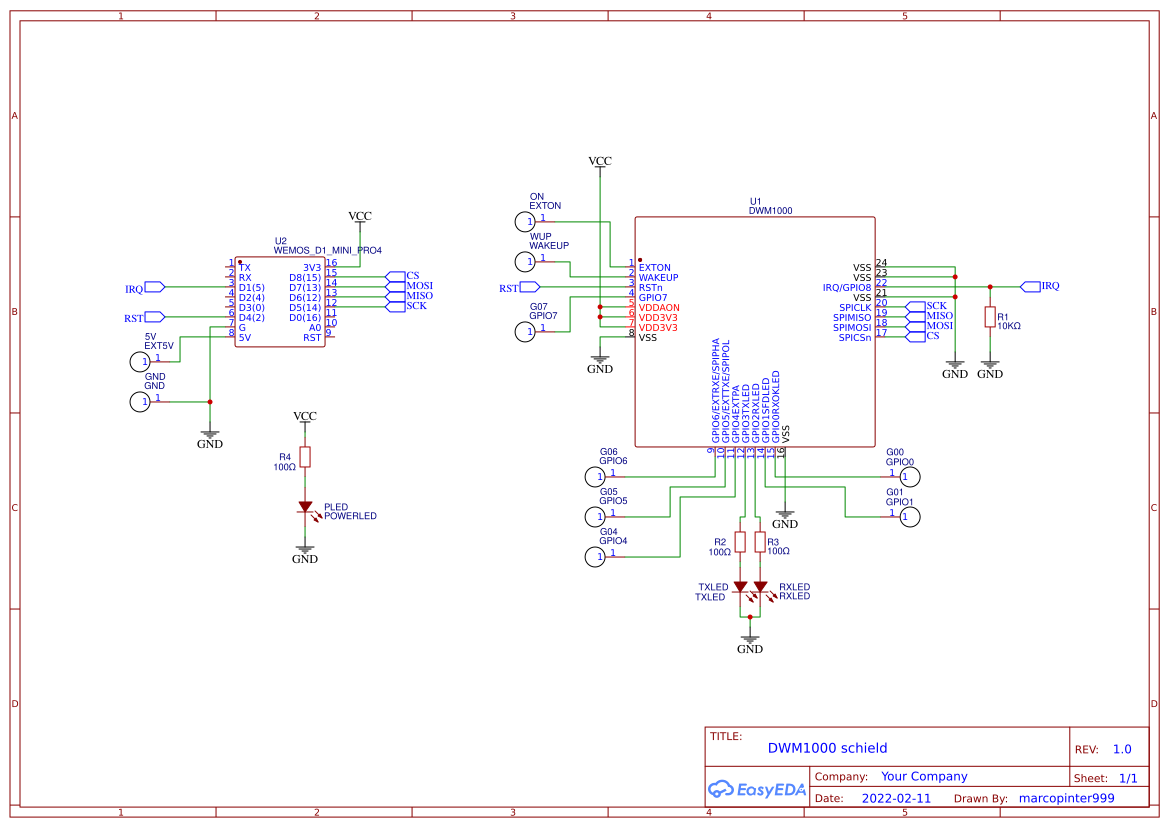 ESP8266_DWM1000 - OSHWLab