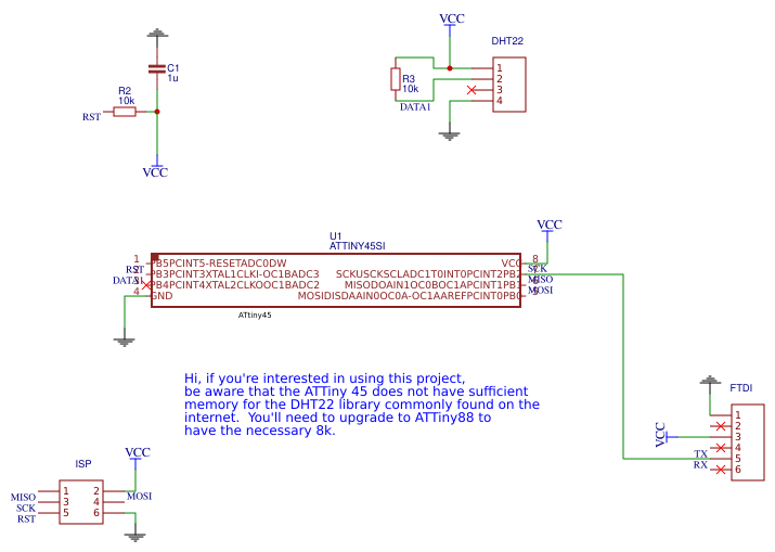 Basic AVR 45 Sensor Board - EasyEDA open source hardware lab