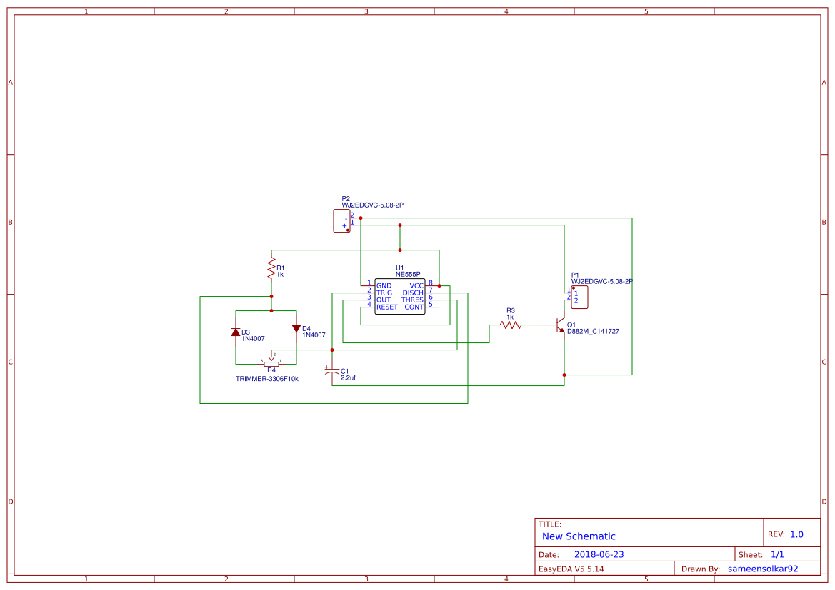 PWM Controller using 555 Timer - EasyEDA open source hardware lab