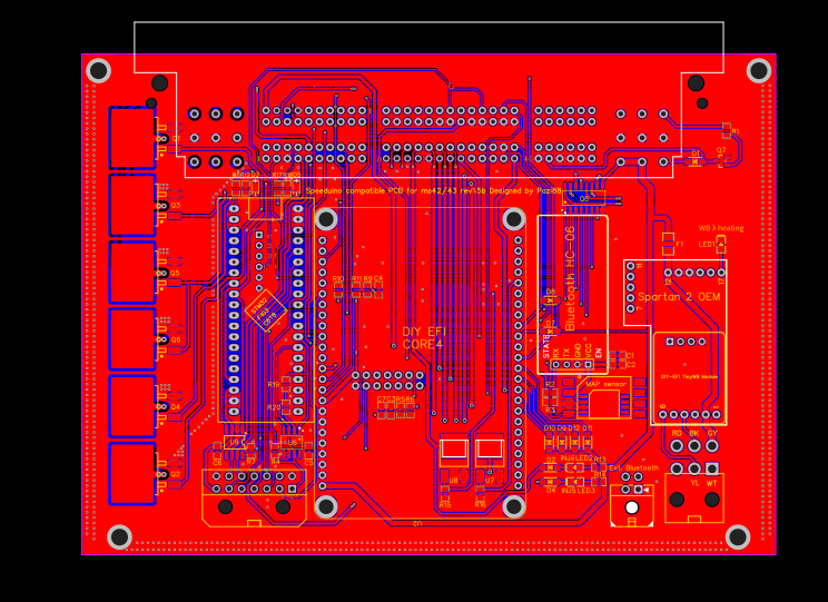 ms42/43 compatible speeduino PnP Core4 - OSHWLab