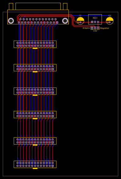 6-Slot Back Plane - OSHWLab