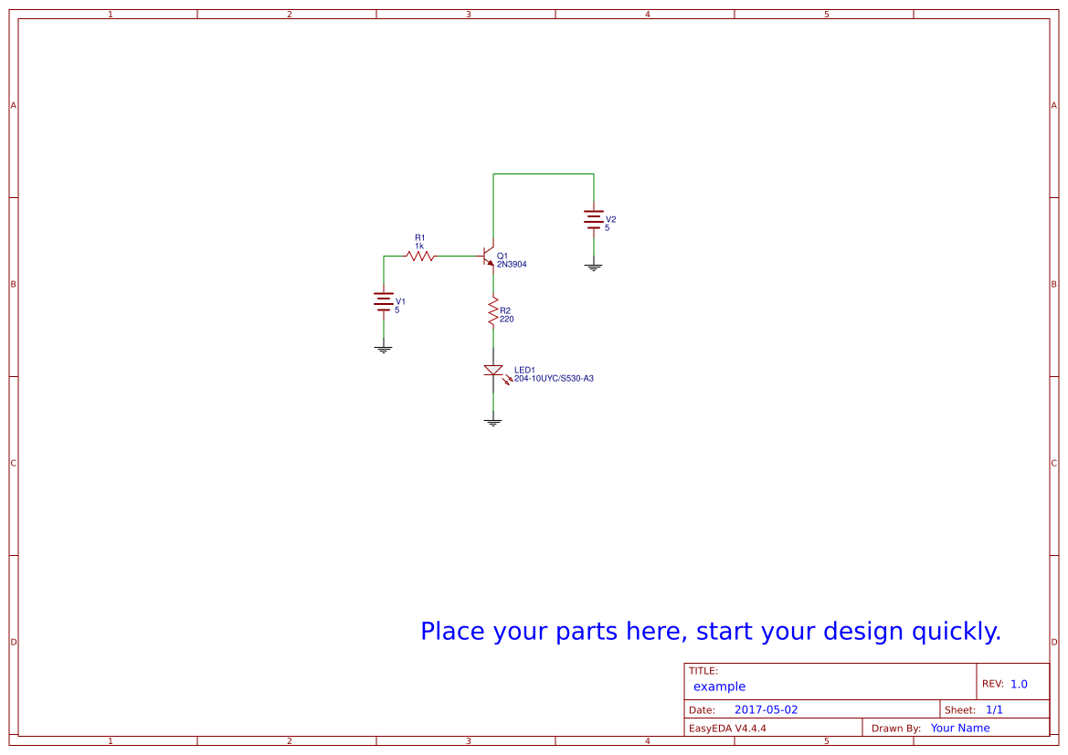 transistor switch - EasyEDA open source hardware lab