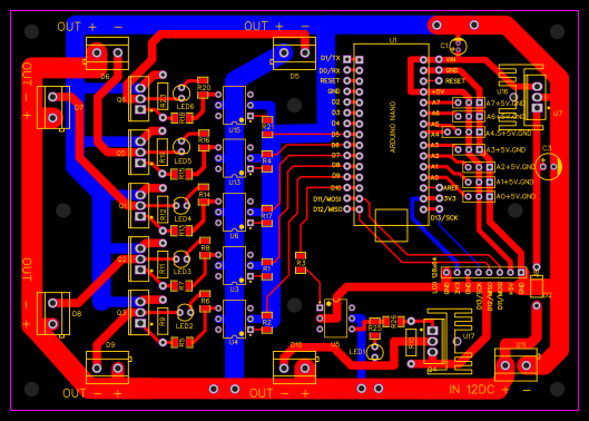 ARDUINO NANO + 6xMOSFET TO220 - EasyEDA open source hardware lab