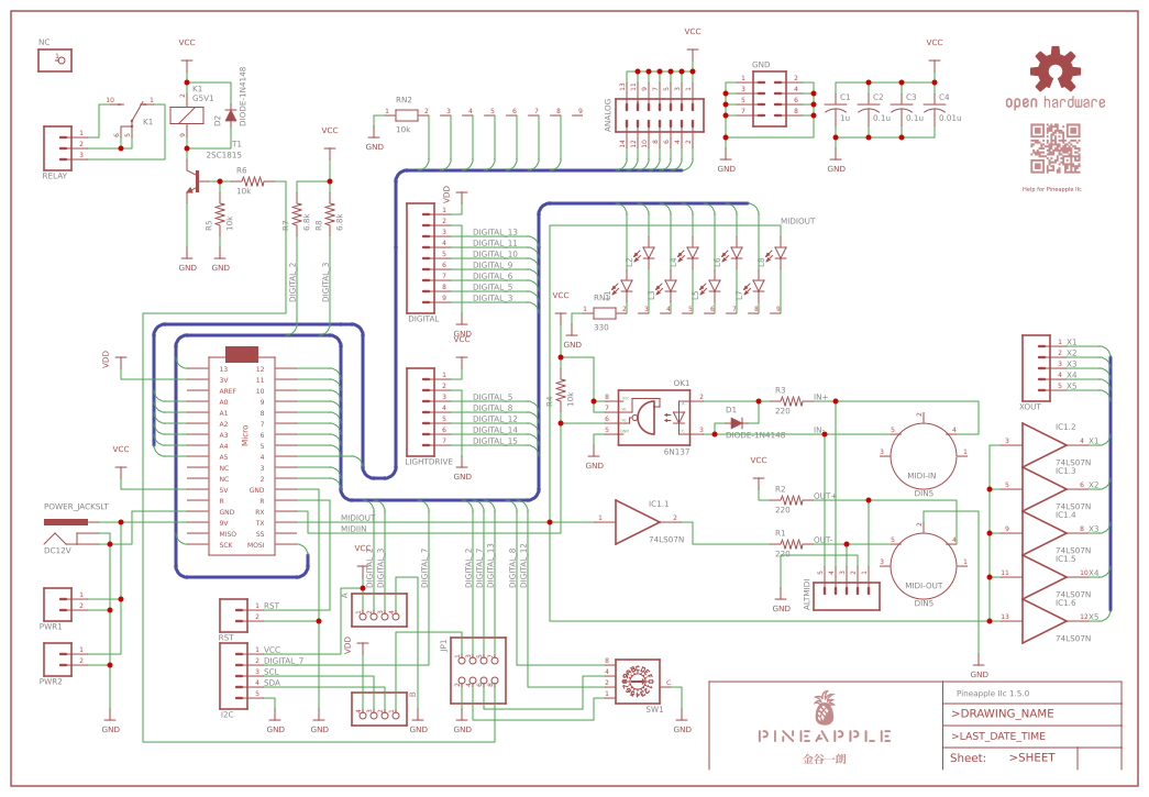 Pineapple_IIc - Platform for creating and sharing projects - OSHWLab