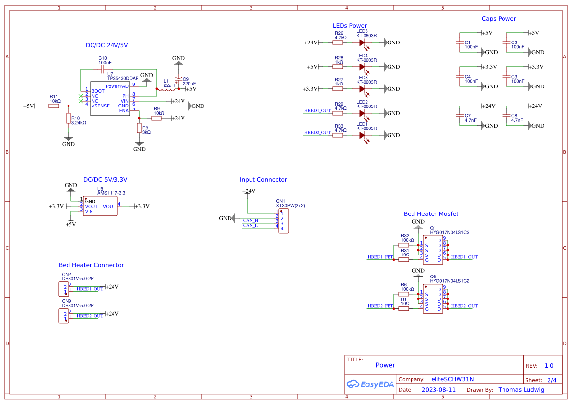 ender bed breakout board - EasyEDA open source hardware lab