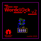 Wordclock v2 leaf - EasyEDA open source hardware lab