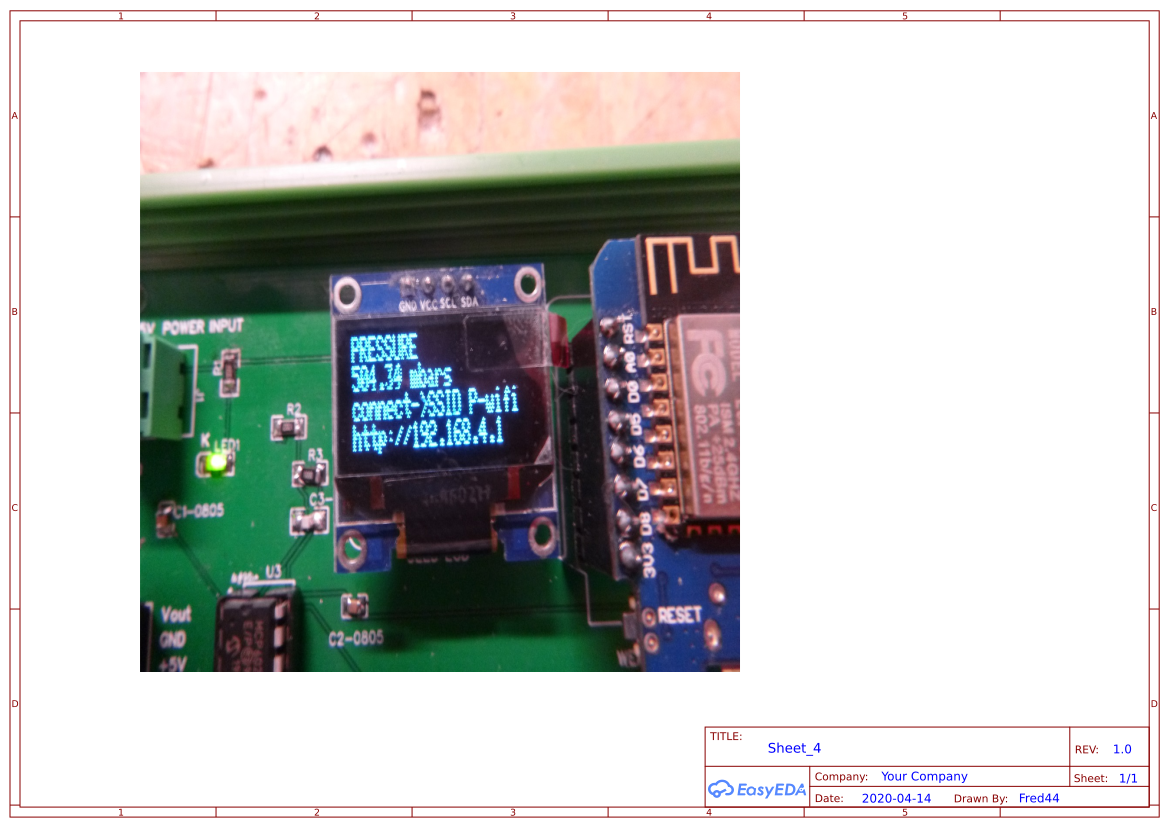 pressure sensor on wifi - OSHWLab
