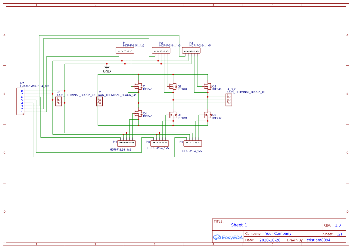 Drive_mosfet_trifasico - EasyEDA open source hardware lab