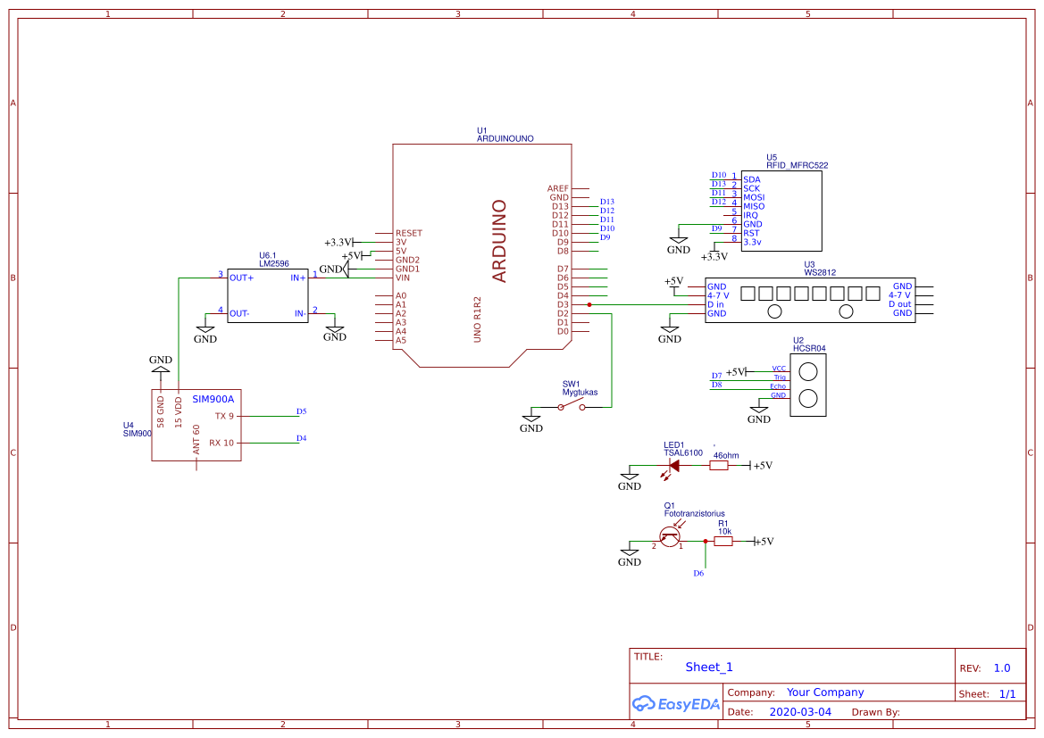 Projektas - EasyEDA open source hardware lab