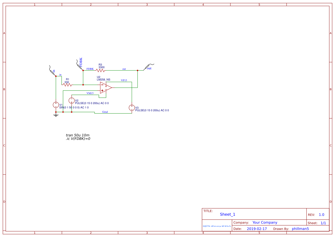 LM258 trial - Platform for creating and sharing projects - OSHWLab