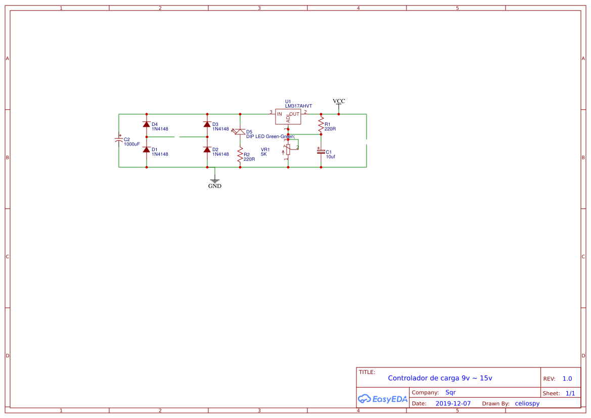 Lm317 Regulador - Adjustable Circuit - Solar Controll - OSHWLab