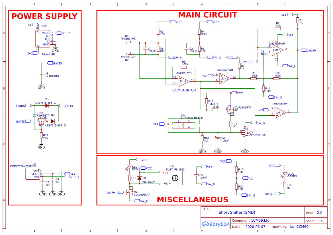 Short Sniffer (SMD) - OSHWLab
