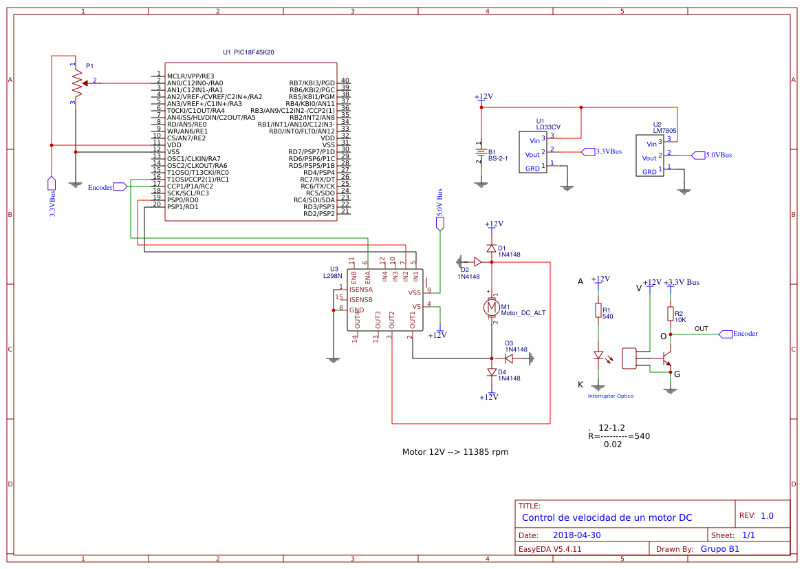 Control de velocidad de un motor DC - EasyEDA open source hardware lab