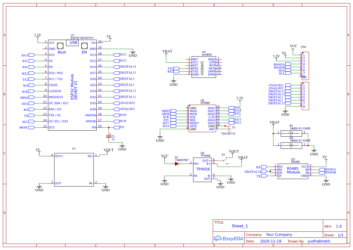 Esp32DevKit - EasyEDA open source hardware lab