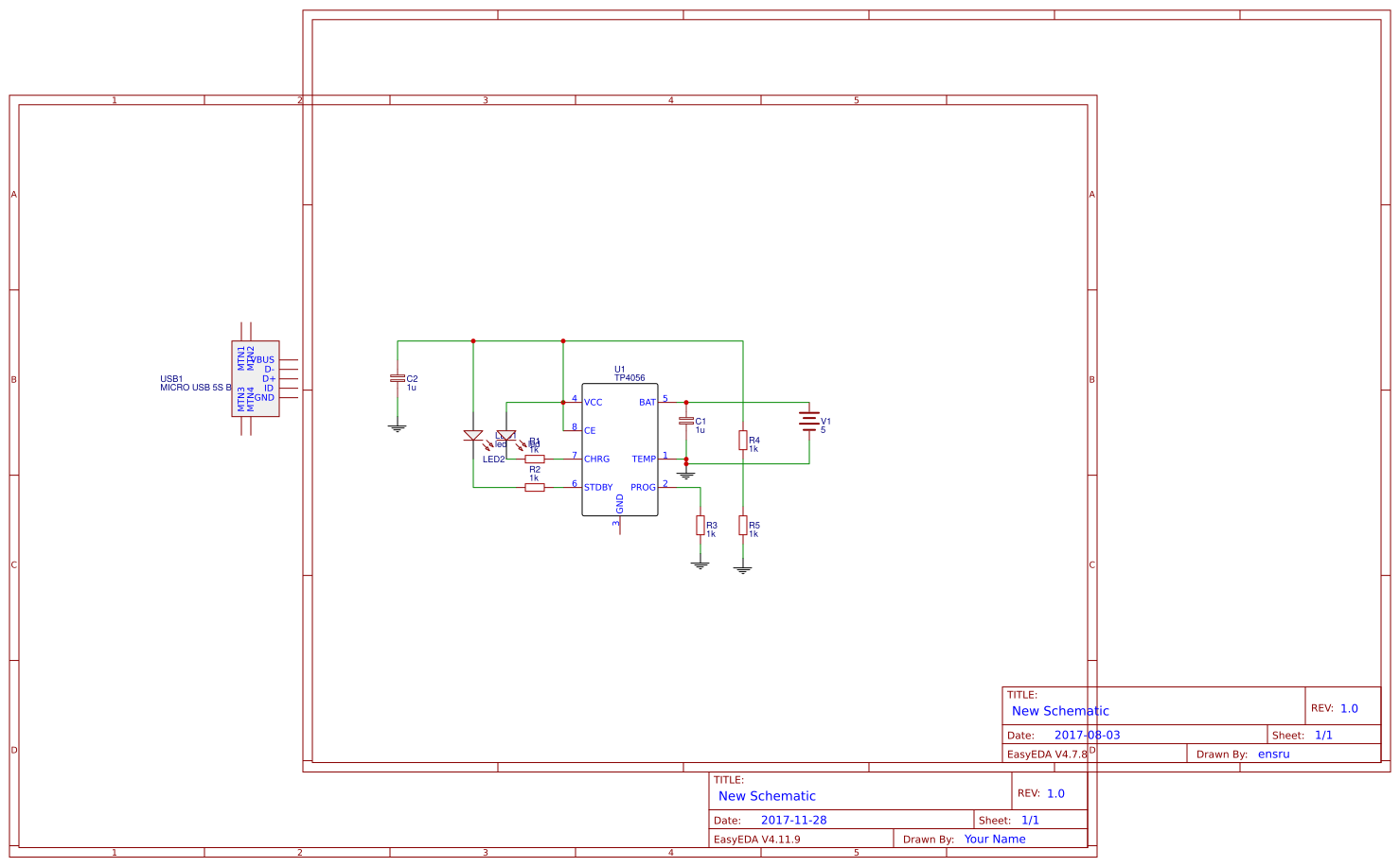 Charger TP5000 4BAT 1A - EasyEDA open source hardware lab