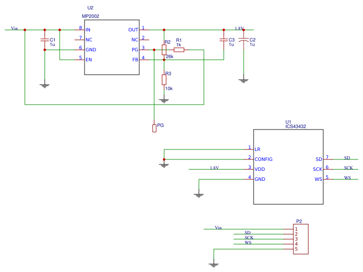 ICS43432 Digital microphone - OSHWLab