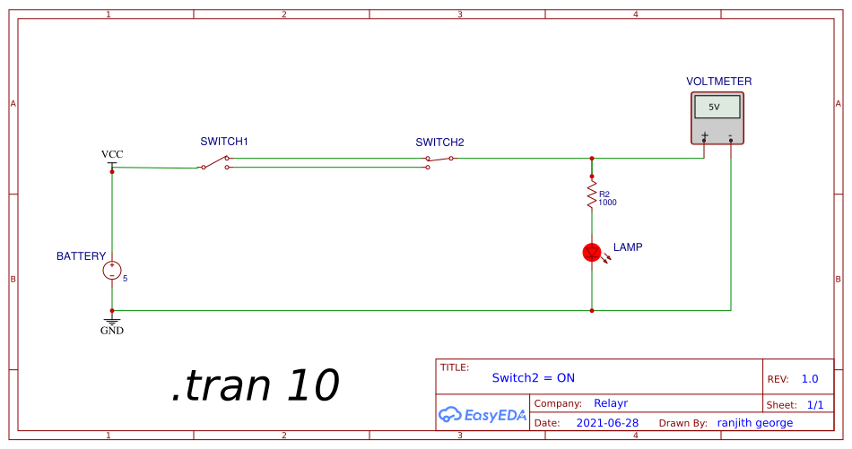 Task1 simulation - EasyEDA open source hardware lab