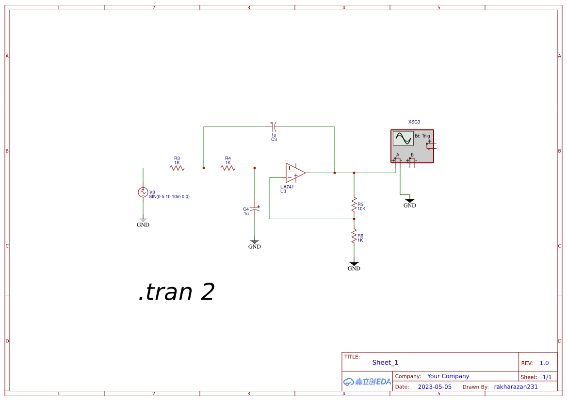 MOD9 - Filter Aktif pada Op-Amp - EasyEDA open source hardware lab