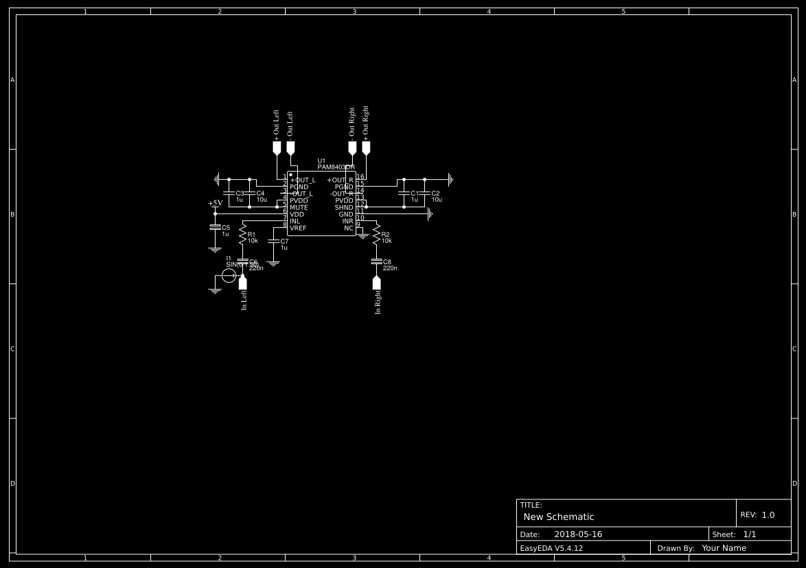 audio ampifier - Platform for creating and sharing projects - OSHWLab