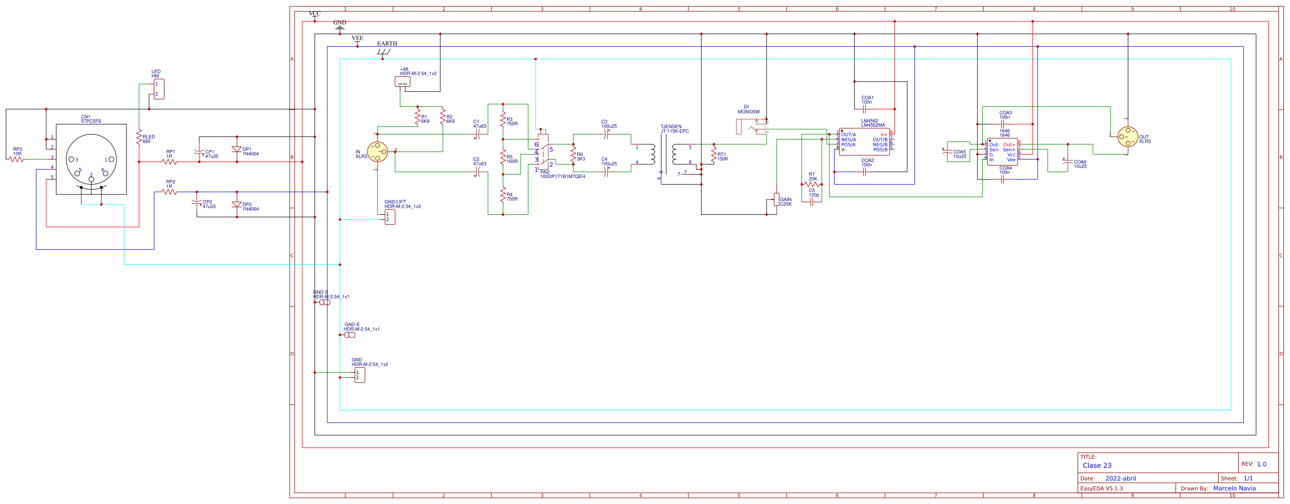 Sección 06 - Preamp - EasyEDA open source hardware lab