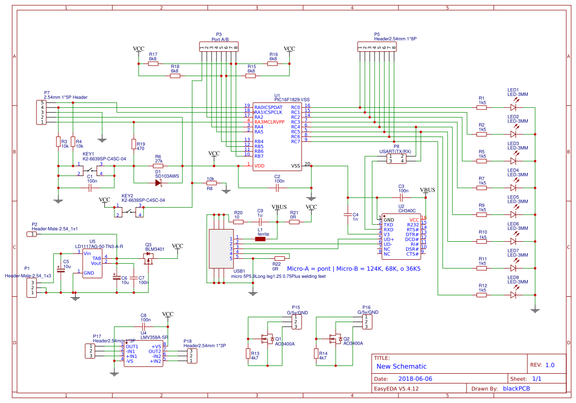 uMCU Basic - EasyEDA open source hardware lab