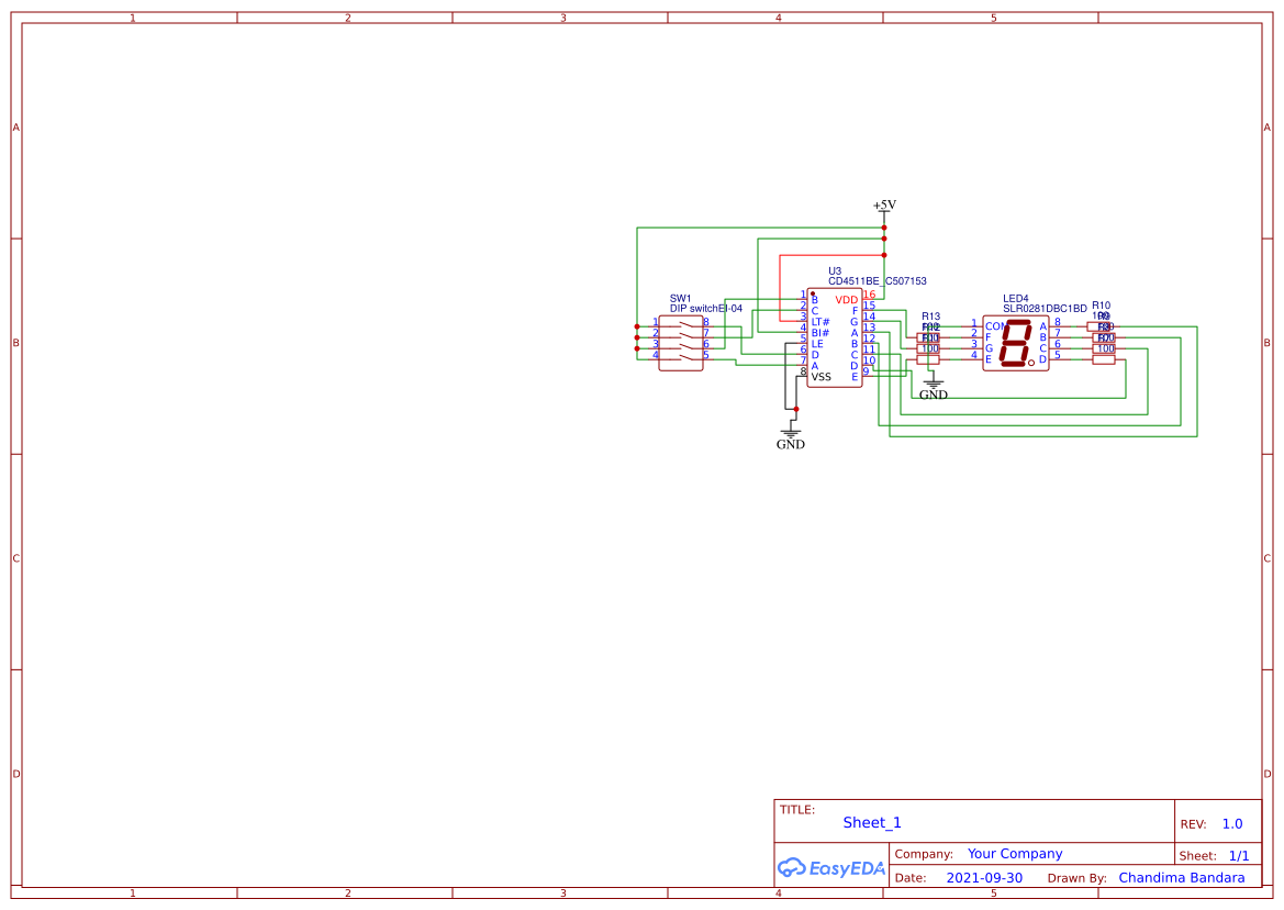 7 Segment Display - OSHWLab