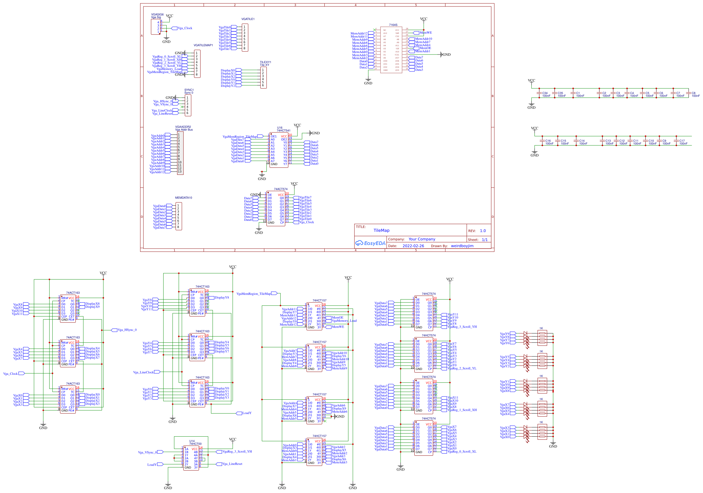 VGA TileMap - OSHWLab