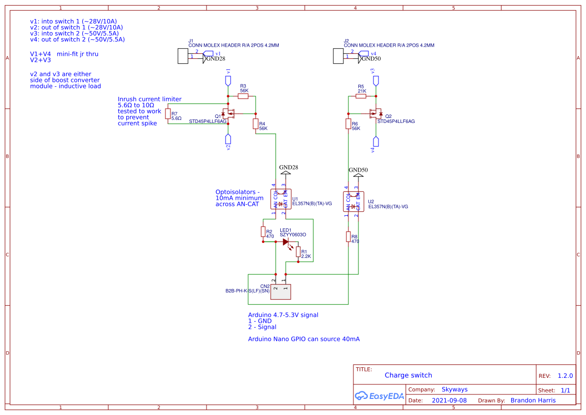 Charge switch - EasyEDA open source hardware lab