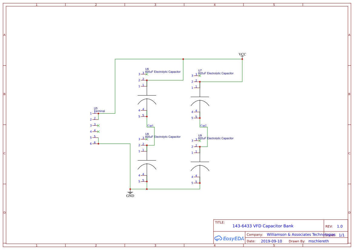 143-6433 VFD Capacitor Bank - EasyEDA open source hardware lab