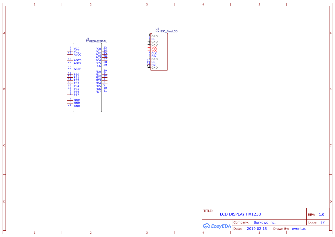 HX1230 - EasyEDA open source hardware lab