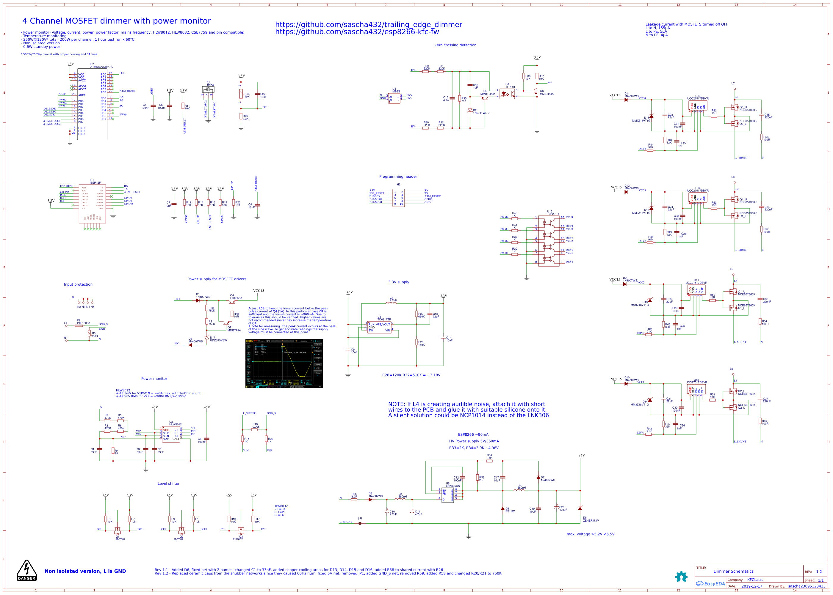 IoT 4 channel dimmer with PM - OSHWLab