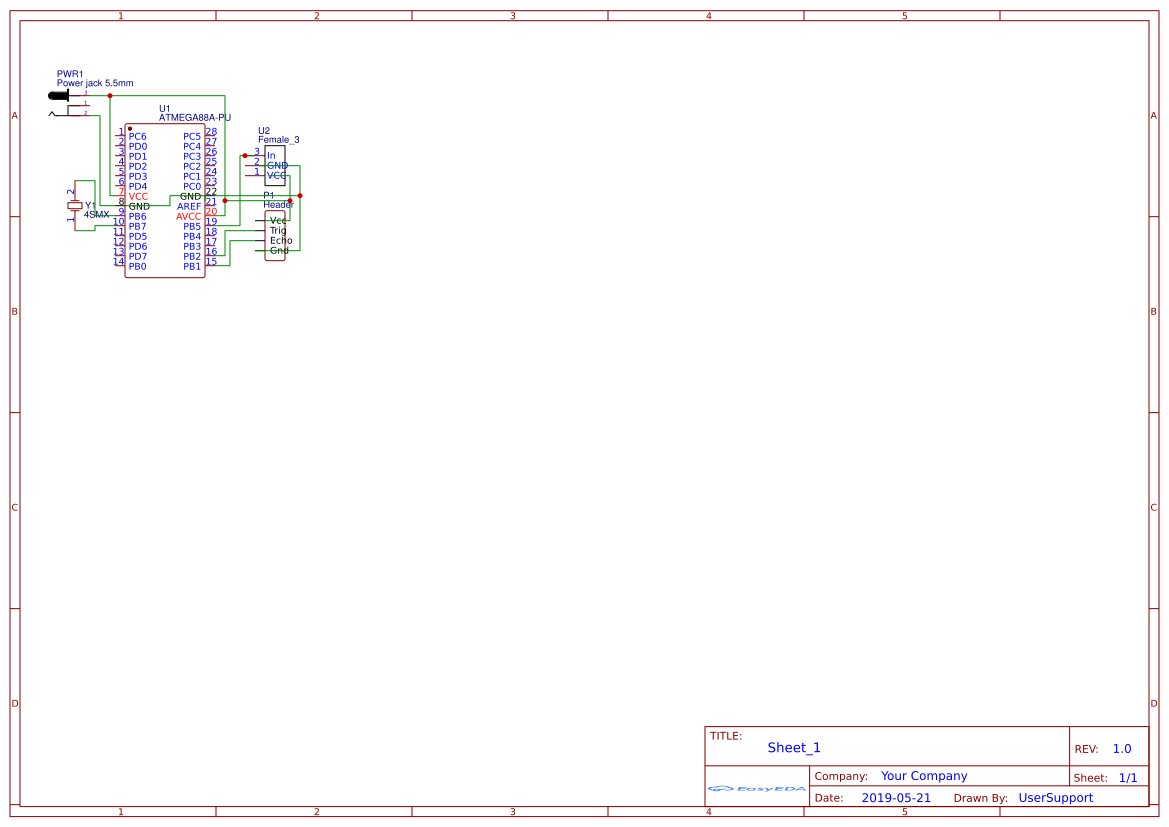 Atmega8 Bett licht - EasyEDA open source hardware lab