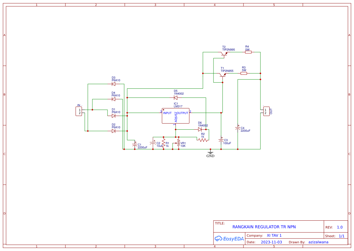 POWER SUPPLY NPN - EasyEDA open source hardware lab