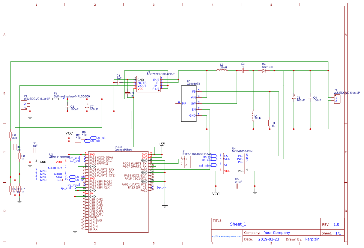 OrangePiZero_DCDC - Platform for creating and sharing projects - OSHWLab