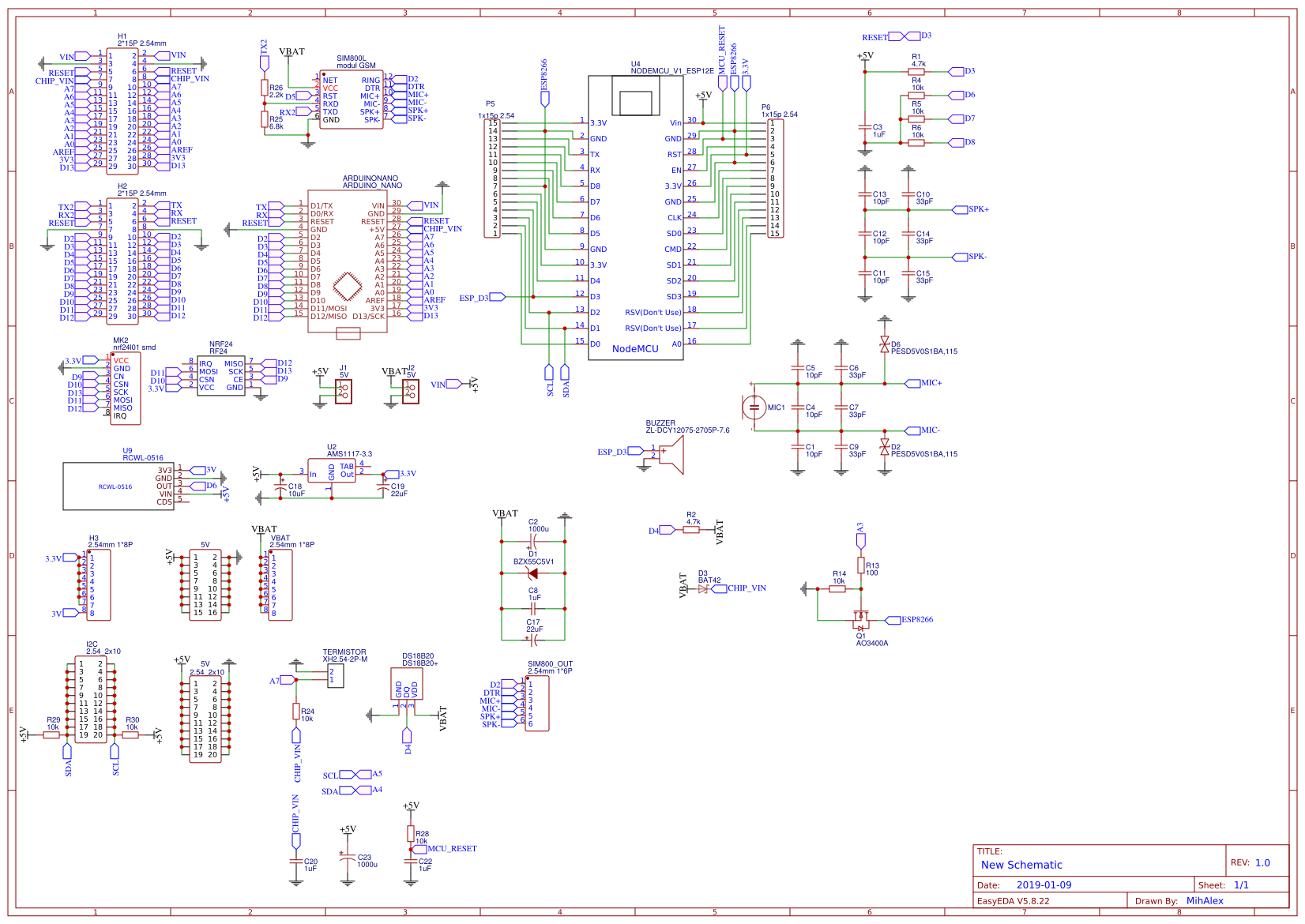 signaling Arduino+SIM800L - EasyEDA open source hardware lab
