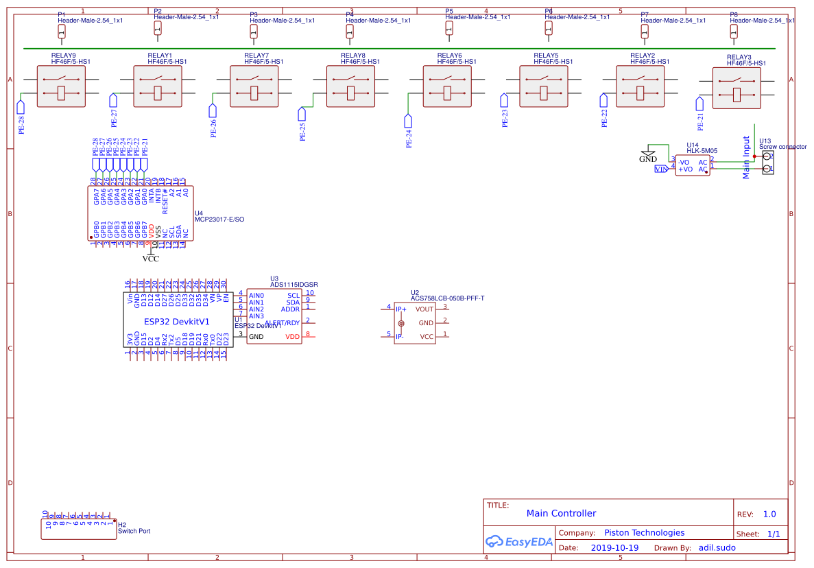 main controller - Platform for creating and sharing projects - OSHWLab