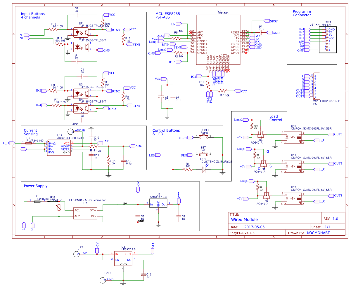 Wired Module v7 - EasyEDA open source hardware lab