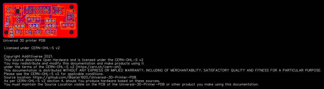 Universal 3D Printer PDB - EasyEDA open source hardware lab