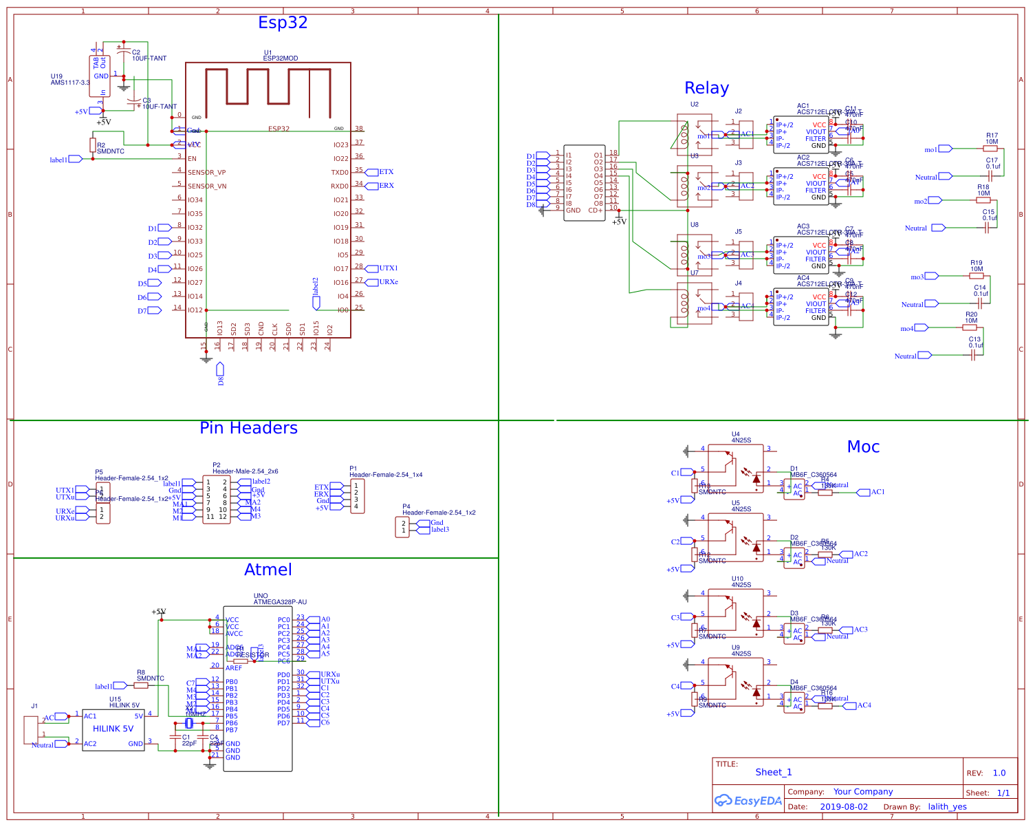 CPM Z80 Board Version C - EasyEDA