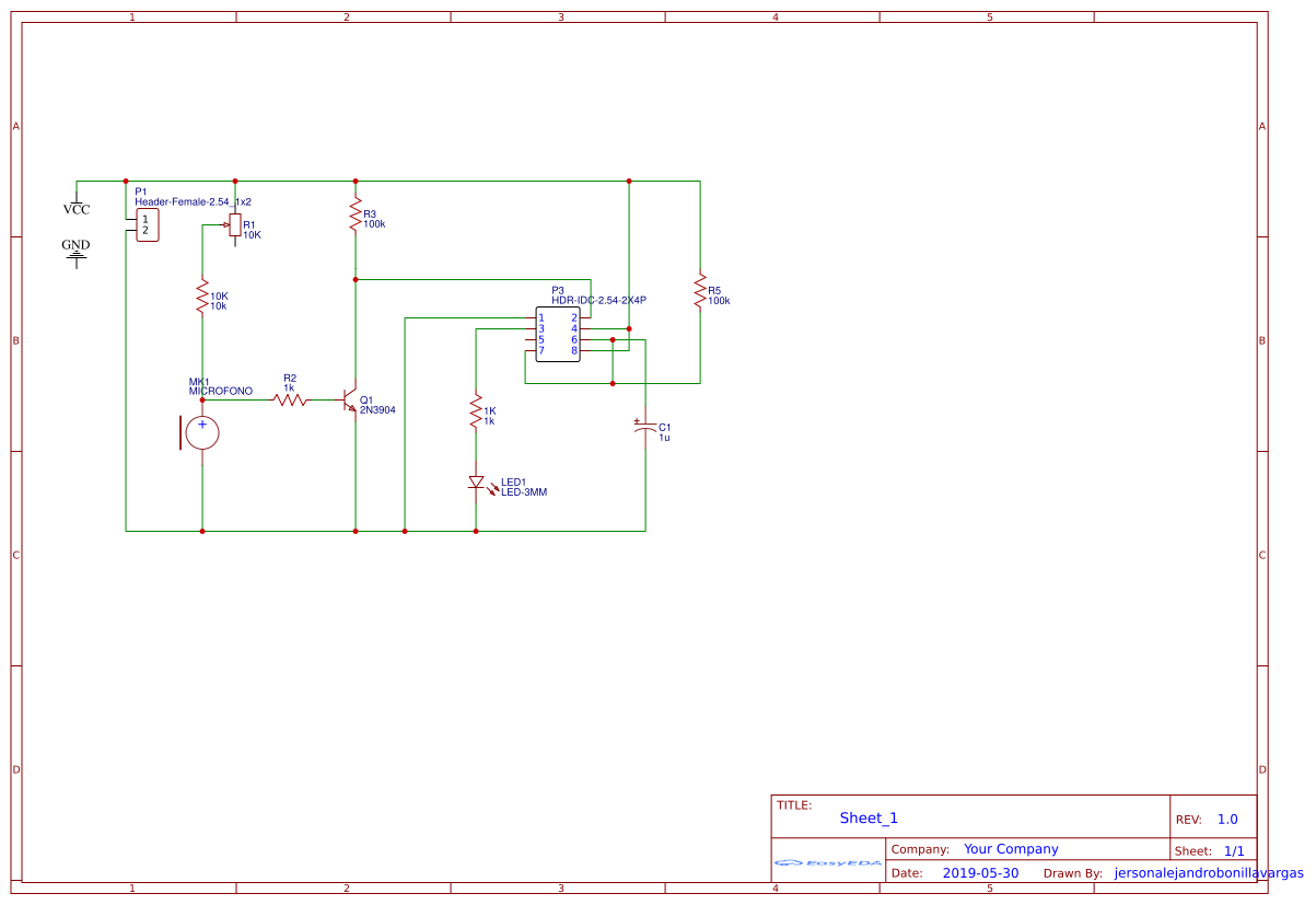 sensor de aplausos n3 - EasyEDA open source hardware lab